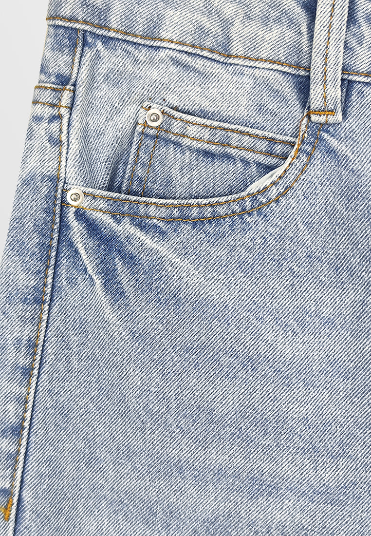 Women Straight Cut Long Jeans - Light Blue - 310238 – SUB Apparel ...
