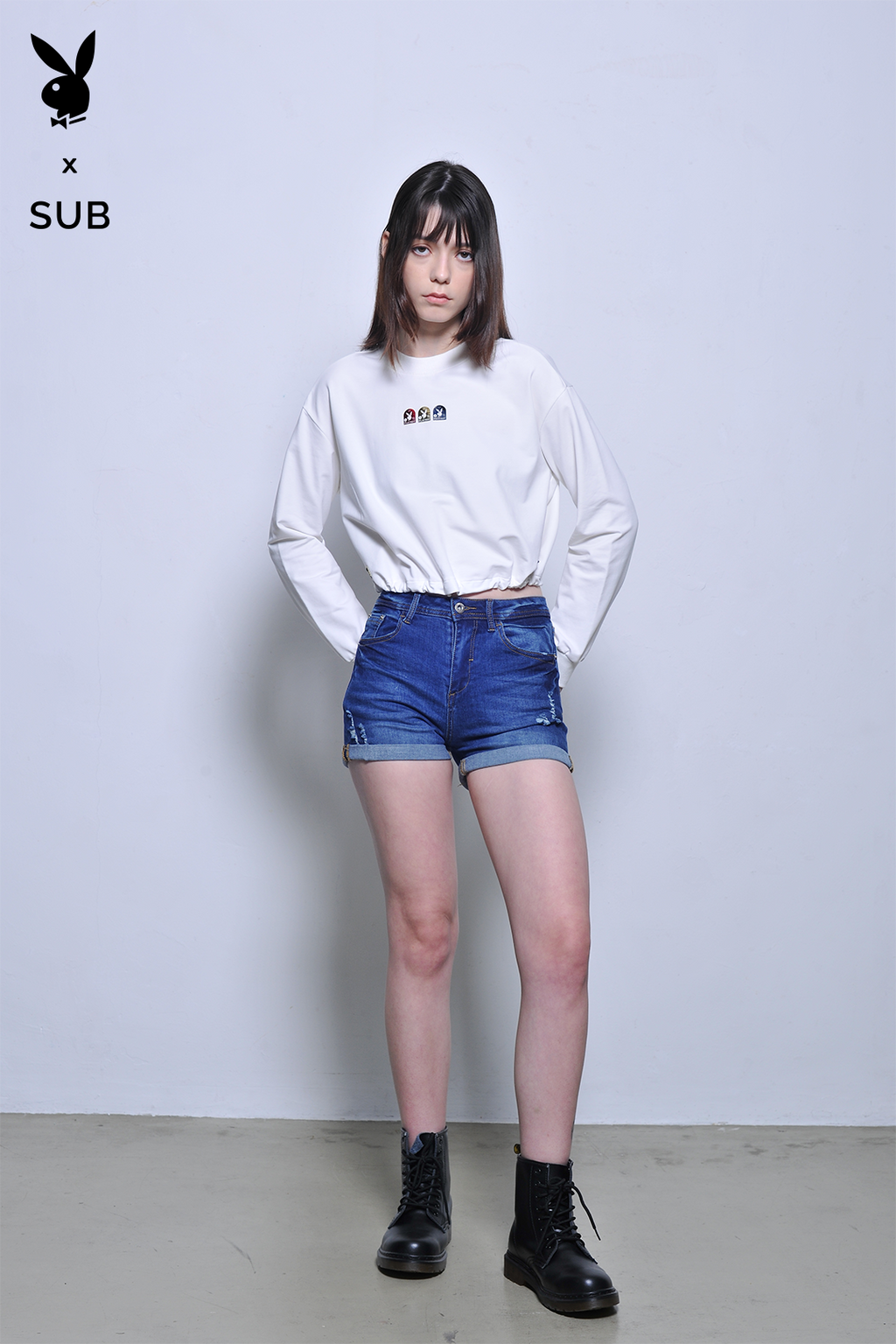 Playboy x SUB Women Long Sleeve Sweatshirt - White - H2W735 – SUB ...